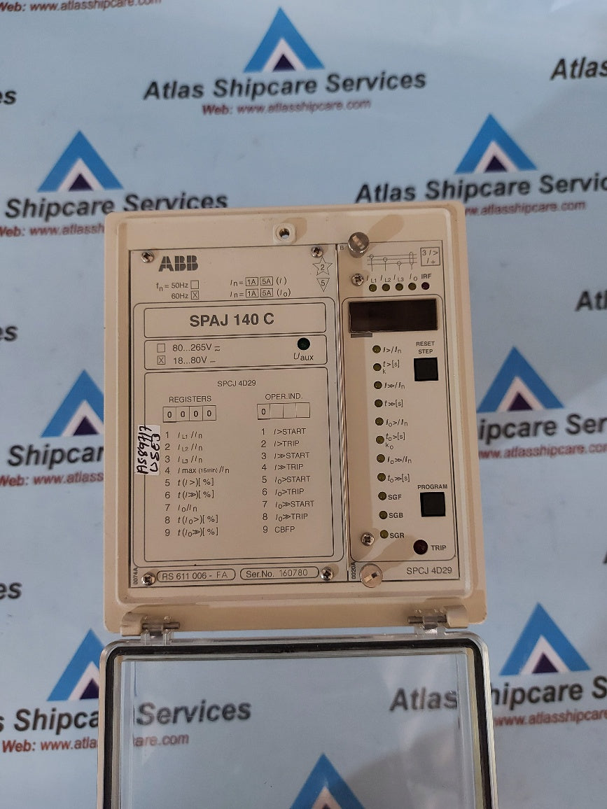 Abb SPAJ 140 C Overcurrent And Earth-Fault Relay – Atlas Shipcare Services