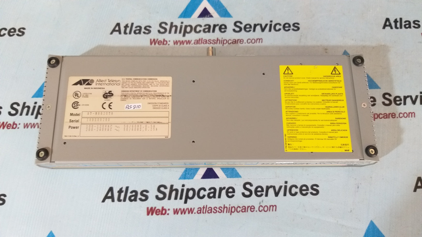 Allied Telesyn AT-MR820TR CentreCOM Multiport Micro Hub Repeater 8 Por ...