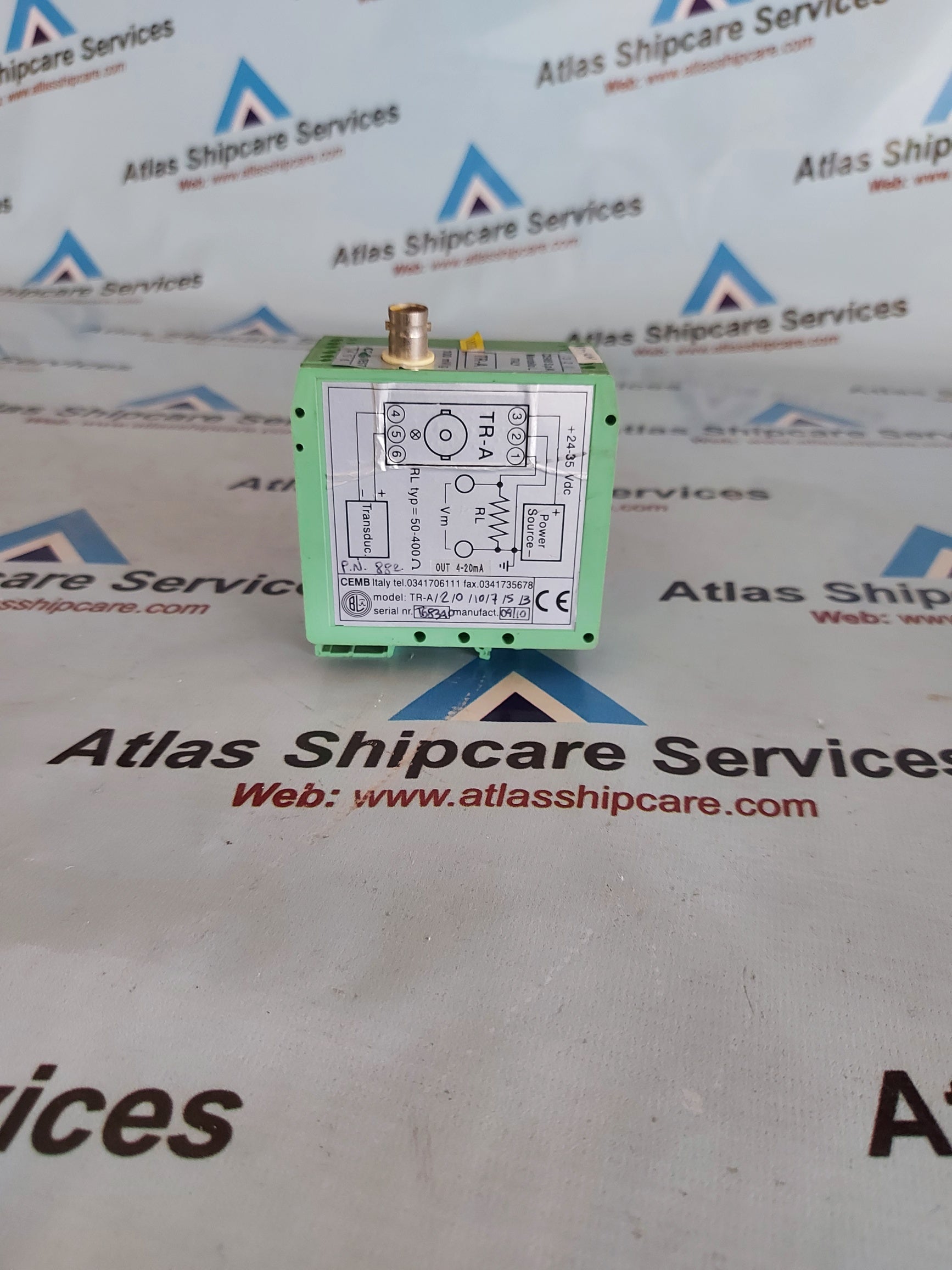 CEMB TR-A Vibration Monitoring – Atlas Shipcare Services