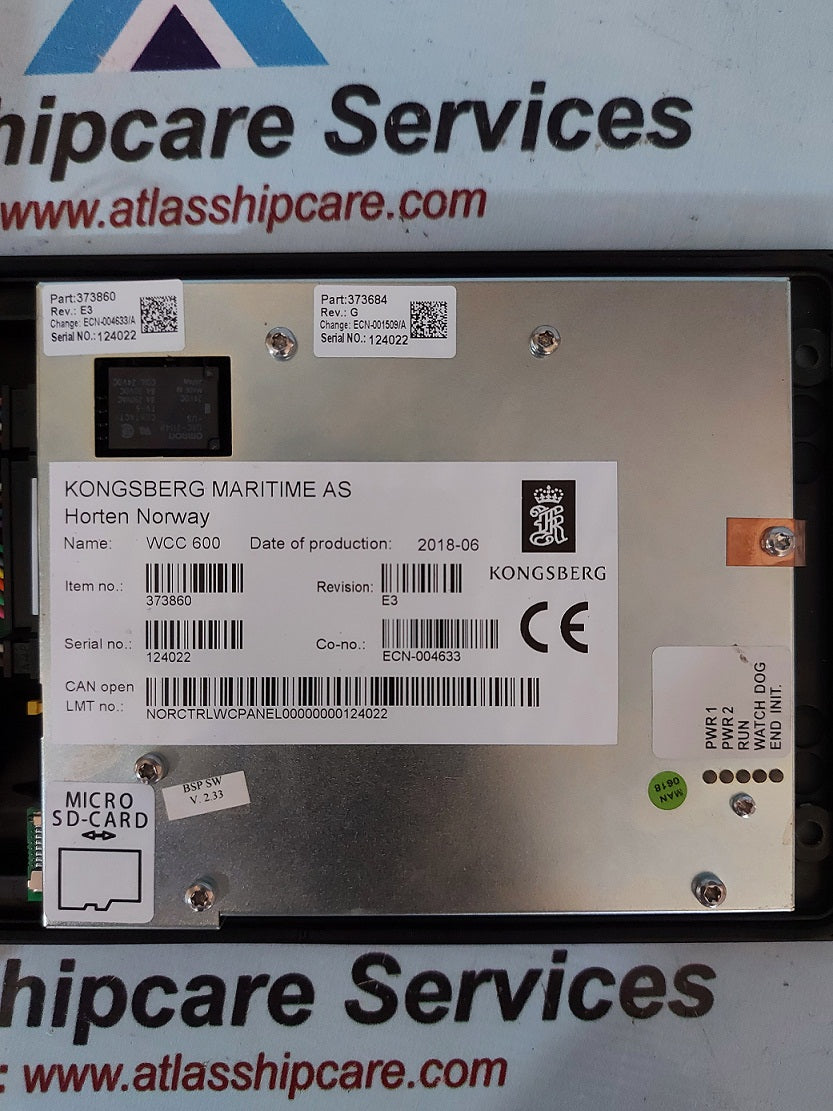 Kongsberg Maritime WCC 600 Watch Call Panel – Atlas Shipcare Services