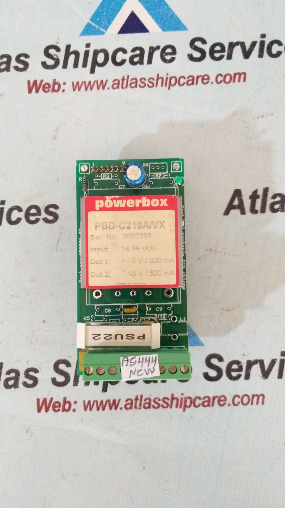 Powerbox PBD-C219A/VX M00005-02 Power Supply – Atlas Shipcare Services