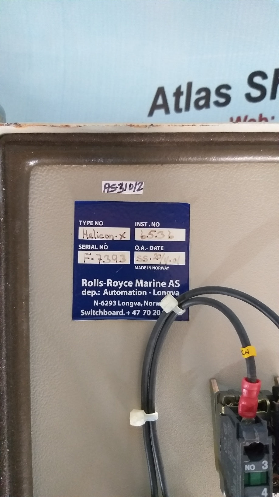 Rolls-Royce Remote Control System Node 20-Actuator Interface Pitch STB – Atlas Shipcare Services