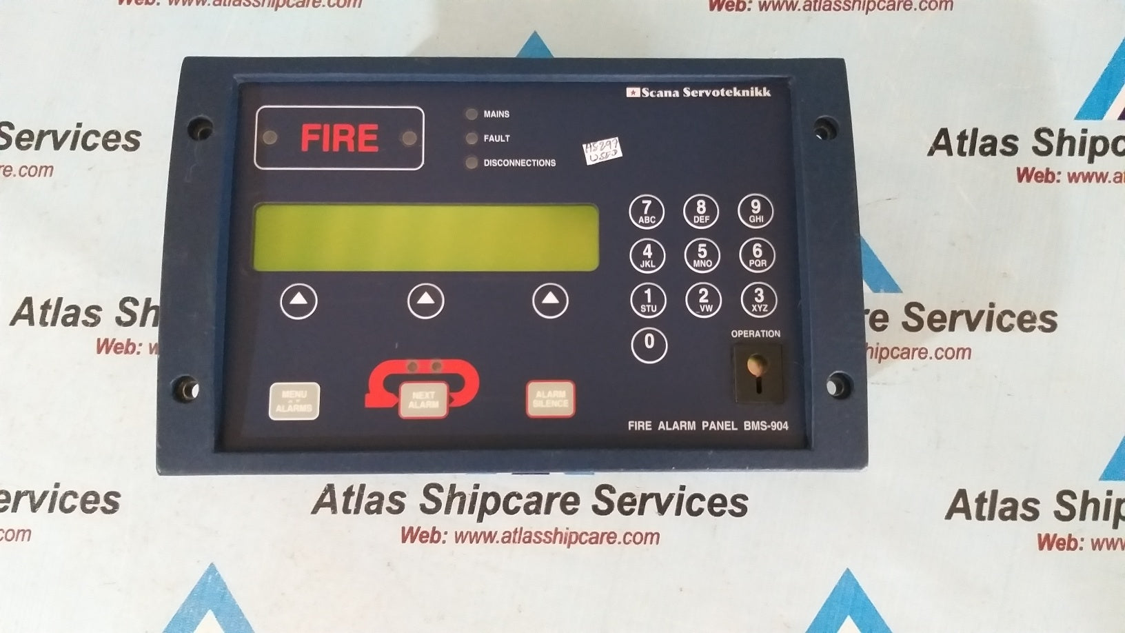 Scana Servoteknikk BMS-904 BTE Fire Alarm Panel 27V – Atlas Shipcare ...