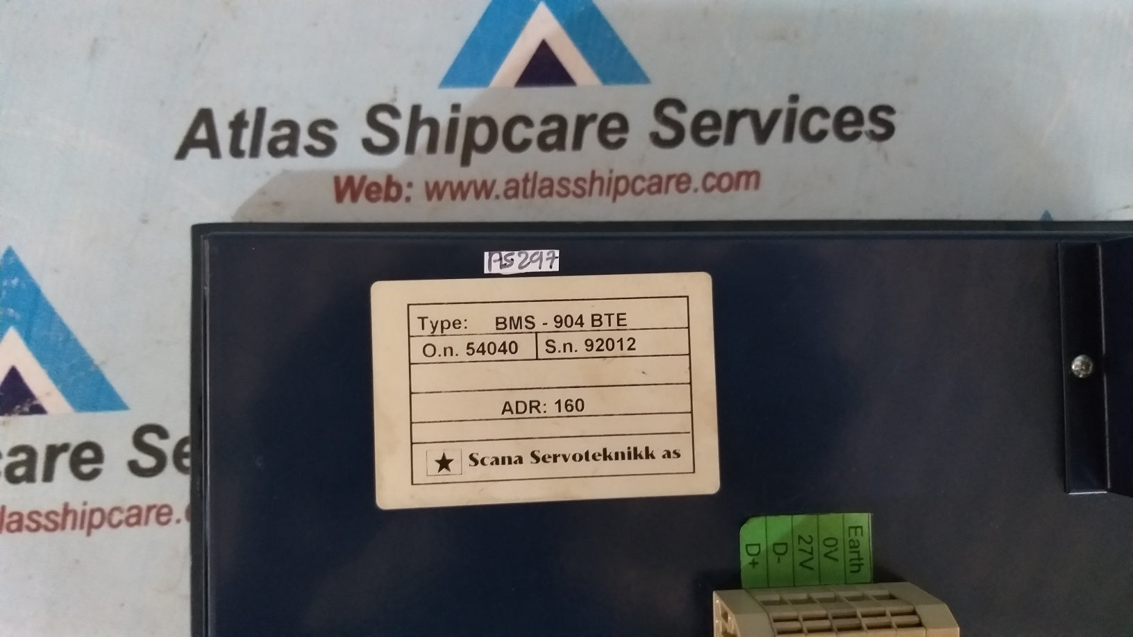Scana Servoteknikk BMS-904 BTE Fire Alarm Panel 27V – Atlas Shipcare ...