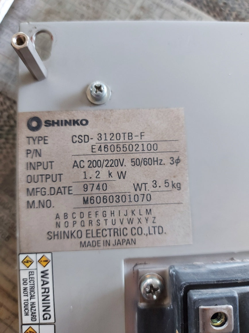 Shinko CSD-3120TB-F Servo Amplifier – Atlas Shipcare Services